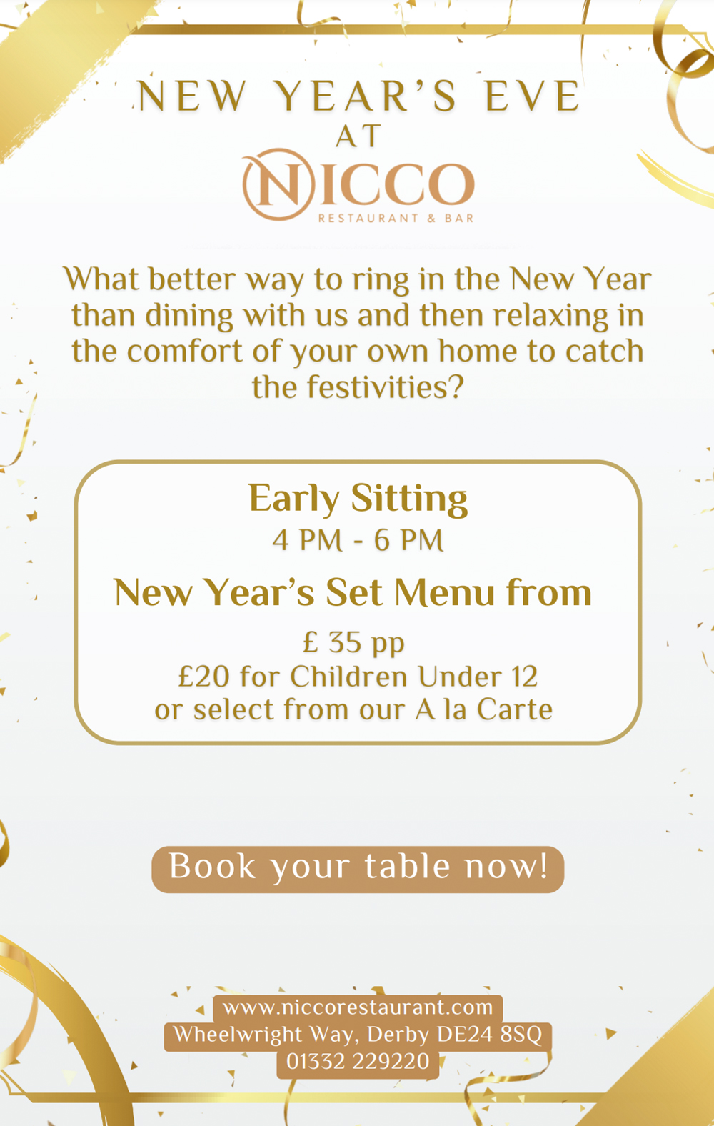 New Year's Eve Derby | Nicco Restaurant